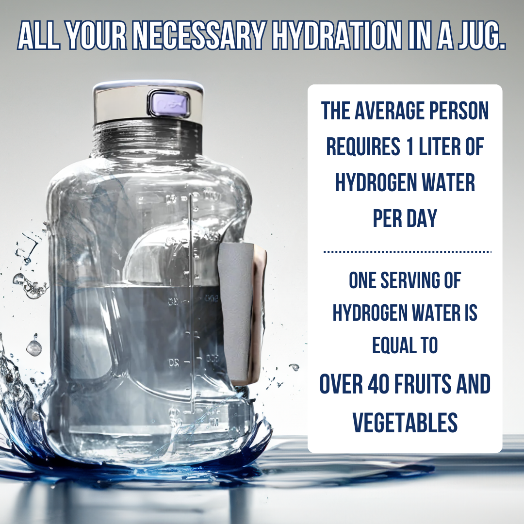 Hydro Jug: Hydrogen Water Bottle XL – Hydro Vitality